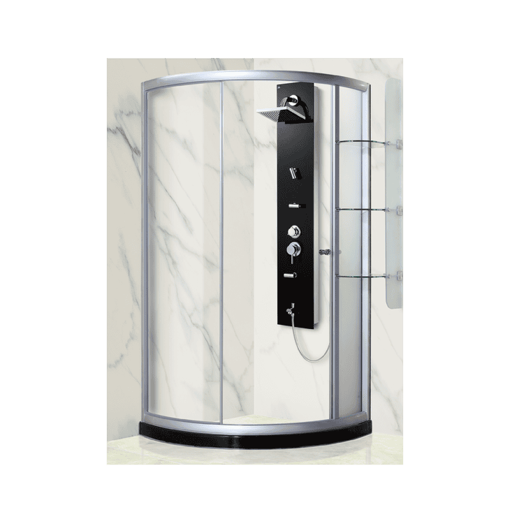 SB106簡框圓弧型+置物架｜HCG和成